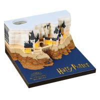 China Hary Potter 3D Acrylic Case Held Hogwarts Castle Magic Art Paper Tear Off Notepad Custom 3D Calendar for Home Decoration Gift for sale