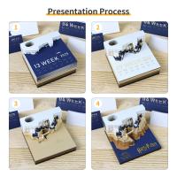 China Hary Potter 3D Acrylic Case Held Hogwarts Castle Magic Art Paper Tear Off Notepad Custom 3D Calendar for Home Decoration Gift for sale