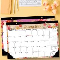 China 2027 Custom 18 Mouth English Creative Simple Metal Double Coil Wall Calendar for Planning and Organizing Your Home and Office for sale