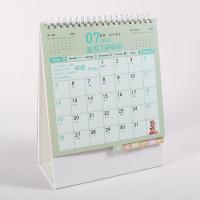 China Custom Digital Printed Desk Calendar 2026 - Art Design Embossed Foil Stamping Spiral Paper Calendar for sale