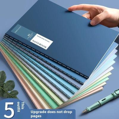 China B5 Notebook Thickened Student Journal Book Simple Horizontal Line Printed A5 Size Leather Cover Wholesale Exercise Book Car Line for sale
