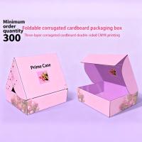 China Custom Logo Printed Flat Pack Paper Packaging Box Corrugated Carton Cardboard Die Cut Folding Kraft Mailer Shipping Mailing Box for sale