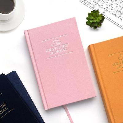 China Customizable Journal Printing Hardcover Fabric Cover Notebooks Agedan Diary A5 Gratitude Journal for sale