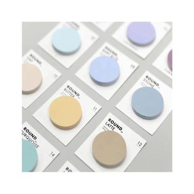 China High Quality Customizable Circle Shape 3D Translucent Paper Pad Round Colorful Logo Sticky Notes for sale