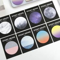 China High Quality Customizable Circle Shape 3D Translucent Paper Pad Round Colorful Logo Sticky Notes for sale