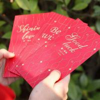China New Year Red Pocket Creative Chinese New Year Spring Festival Red Envelope Wedding Party Birthday Red Packet for sale