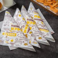 China Custom Hamburger Paper Wrap Paper with Logo Printing Recycled Materials PE Coated Food Wrapper Sheets for Cake & Bread Packaging for sale