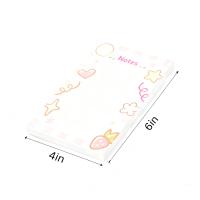 China Custom Logo 4x6in Sticky Notepad - 50 Sheets Bulk Memo Pads Recycled Paper Free Branding Proof for Corporate Gift Sets for sale
