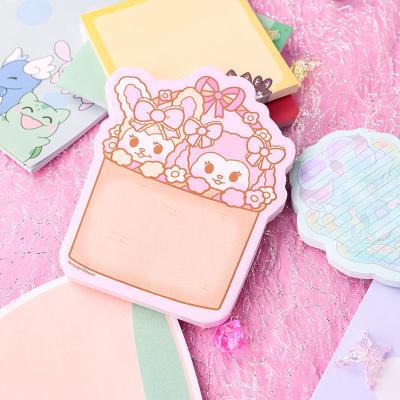 China Custom Personalized Stationery Self-adhesive Note Pad Printed Sticky Notes Stationery Cute Sticky Note Custom Sticky Notepad for sale