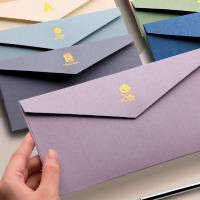China Custom Luxury Paper Envelope Foil Logo Business Card Envelop for sale