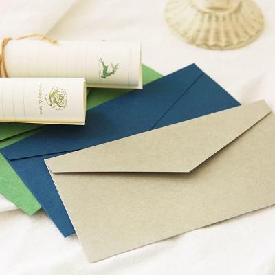 China High Quality Envelope Paper Bag Business Envelope Cardboard Kraft Paper Wholesale Custom Printed Paper Pocket Envelope Packaging for sale