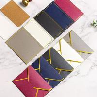 China High Quality Envelope Paper Bag Business Envelope Cardboard Kraft Paper Wholesale Custom Printed Paper Pocket Envelope Packaging for sale