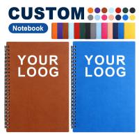 China Custom Dimensions Luxury Hardcover Notebook with Premium PU Leather and Fountain-Pen-Friendly Paper for Corporate Branding for sale