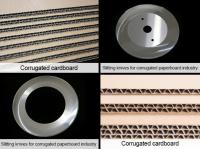China 1.2mm 1.3mm Round Carbide Slitter Blades Corrugated Cardboard Round Blade for sale