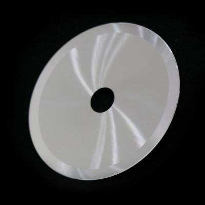 China 100% Raw Material Tobacco Processing Tungsten Carbide Φ50*Φ8*0.4 Mm Carbide Slitter Blades for sale