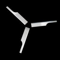 China OEM ODM Film Slitter Blades 90x15.5x0.38mm For Leather Cutting Machine for sale