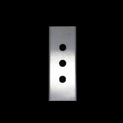 China 3 Holes TC Plastic Film Slitter Knife 60x22x0.2 60x22x0.3 43x22x0.2 43x22x0.3 for sale