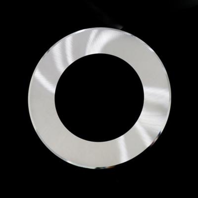 China Cigarette Processing Carbide Slitter Blades Double Cutting Edge 80x50x0.3mm for sale