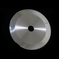 China Plastic Film Slitter Knife YG12X , HRA91 Solid Carbide Circular Slitting Blades for sale