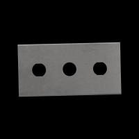 China Tungsten Carbide Slitter Blades 3 Hole Thin 43*22*0.2/0.3/0.4/0.35mm for sale