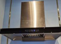 China Stainless Steel T Shaped Kitchen Hood LED Lighting Touch Sensor Control 3 Fan Speeds for sale