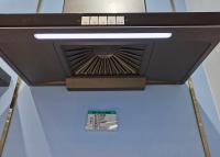 China Wall Mounted T Shape Chimney Hood Stainless Steel Spray Painted Metal Less Than 65 DB Noise Level for sale