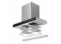 China Sleek LED Wall Mounted T Shaped Chimney Hood With Touch Control , model T-956C for sale