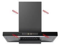 China Tempered Glass T Shaped Chimney Hood Electric Wall Mounted Cooker Hood With Low Noise Function for sale