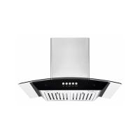 China Commercial Curved Glass Cooker Hood Range For Gas Stoves for sale