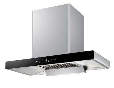 China Glass Stainless Steel T Shape Chimney Hood Range 700mm for sale