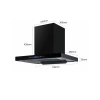 China Kitchen Exhaust T Shape Chimney Hood 800mm 850mm for sale