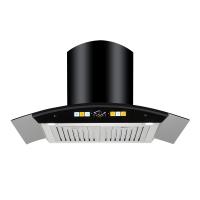 China Black Cooker Curved Glass Cooker Hood 90cm 70cm 80cm 60cm for sale
