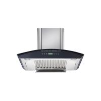 China Electric Stainless Steel Glass Arc Chimney Hood with Low Noise Function for sale