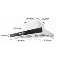 China 1000 Cfm Copper T Shape Chimney Hood Range For Household for sale