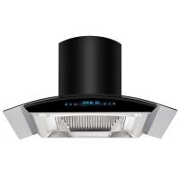 China Custom Metal Island Mount Range Hood 400 Cfm 20 Inch for sale