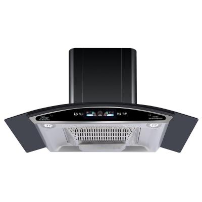 China Household Electric Arc Glass Chimney Hood 220V Rear Vent for sale