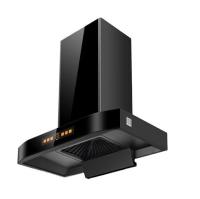 China Glass Stainless Steel T Shape Chimney Hood Electric Range Hood 220V for sale