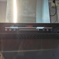 China Modern Glass Stainless Steel T Shape Wall Mounted Chimney Hood Electric Range Hood for sale