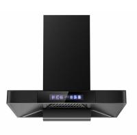 China Elegant Glass Stainless Steel T Shape Kitchen Hood Wall Mounted Range Hood for sale