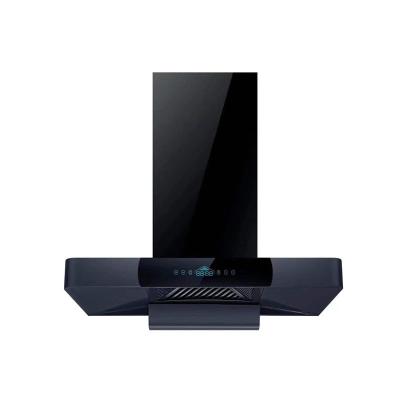 China Modern Glass Stainless Steel T Shape Chimney Hood Electric Wall Mounted Range Hood for sale