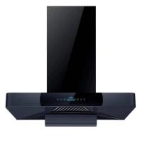 China Modern Glass Stainless Steel T Shape Chimney Hood Electric Wall Mounted Range Hood for sale