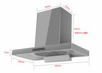 China Size 600-900mm,S.S Or Metal Painted,110v-220v,copper Wire Motor,strong Power,luxury Range Hood For Home Kitchen for sale