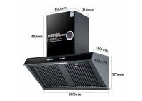China Size 900mm,metal Painted,110v-220v,copper Wire Motor,strong Power,luxury Range Hood For Home Kitchen V10B for sale