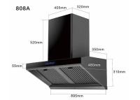 China High-end Air Purification And Low Noise Level Less Than 65 DB Range Hood VX4 for sale