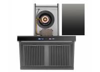 China Electric Wall Mount Ducted High-end Cooker Hood With Silver Or Metal Painted Finish 3 Speeds And Low Noise Level VX7 for sale