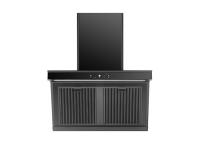 China Stainless Steel Touch Panel LED Lighting High-end Range Hood With Baffle Filter Copper Wire Motor And 3 Speeds VX8 for sale