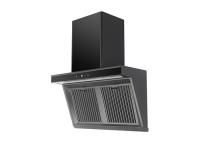 China Stainless Steel Touch Panel LED Lighting High-end Range Hood With Baffle Filter Copper Wire Motor And 3 Speeds VX8 for sale