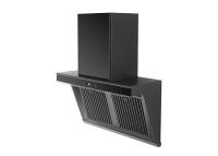 China Stainless Steel Touch Panel LED Lighting High-end Range Hood With Baffle Filter Copper Wire Motor And 3 Speeds VX8 for sale
