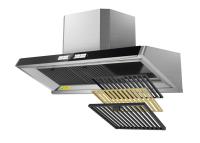 China Range Hood For Commercial Villa Large Size Large Suction Stainless Steel Shell CY125 for sale