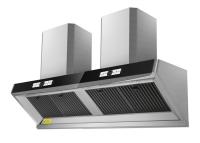 China CY180 Commercial Range Hood With Baffle Filter 200 Air Outlet Oil Fume Separation Certified CCC SASO CE for sale